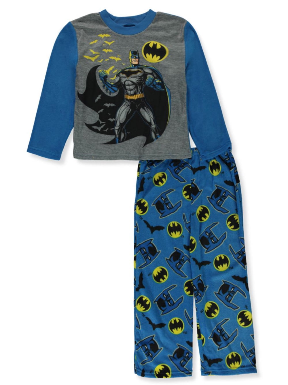 Batman Boys' 2-Piece Pajamas Set Outfit - royal/gray, 4 - 5 (Little ...