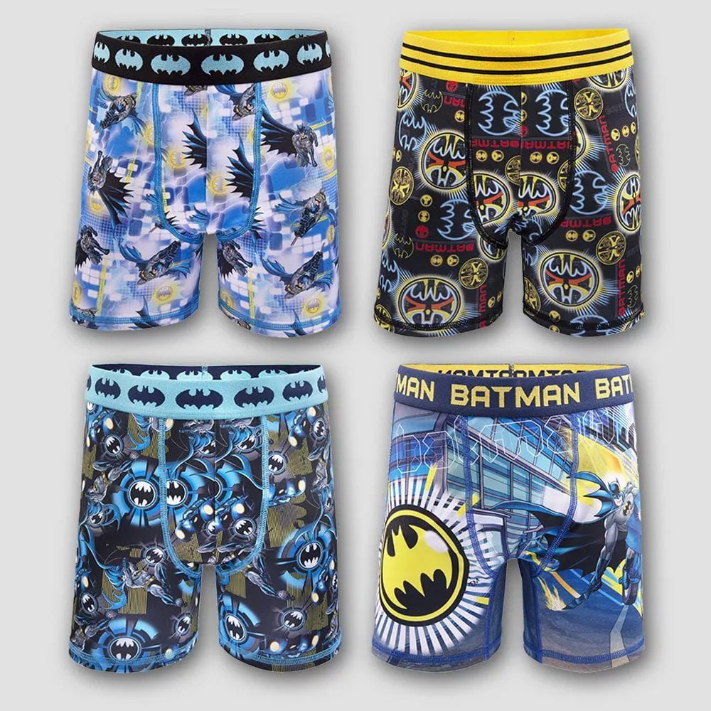 Batman Boys' 4pk Athletic Boxer Briefs Underwear - Walmart.com