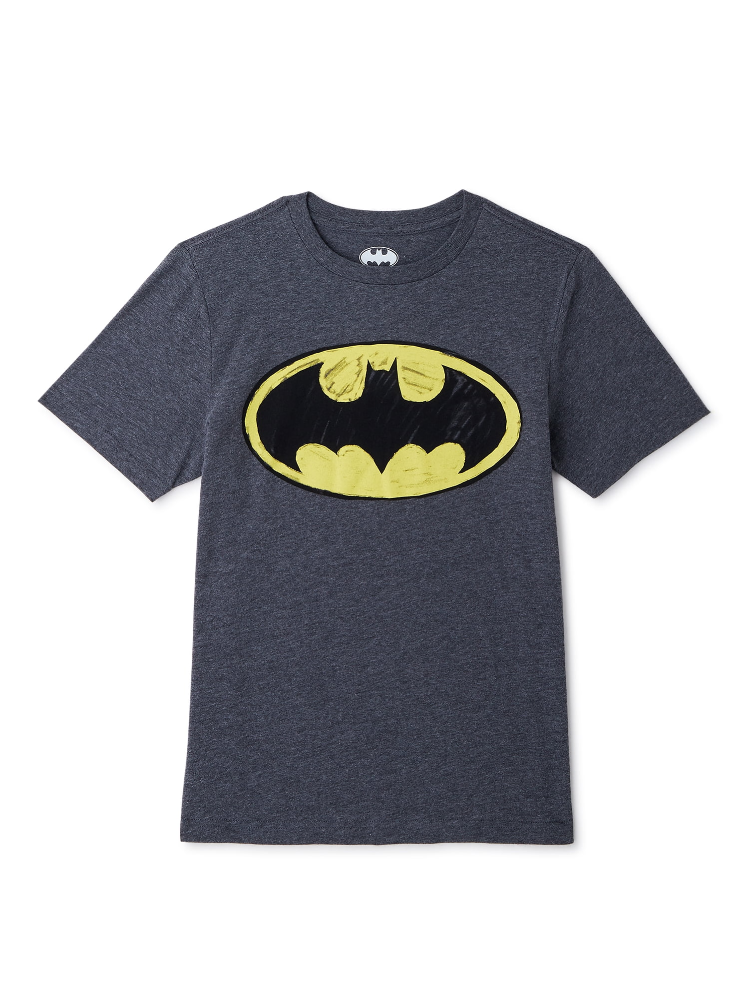 Batman Boys Batman Logo Short Sleeve T-Shirt, Sizes 4-18 - Walmart.com