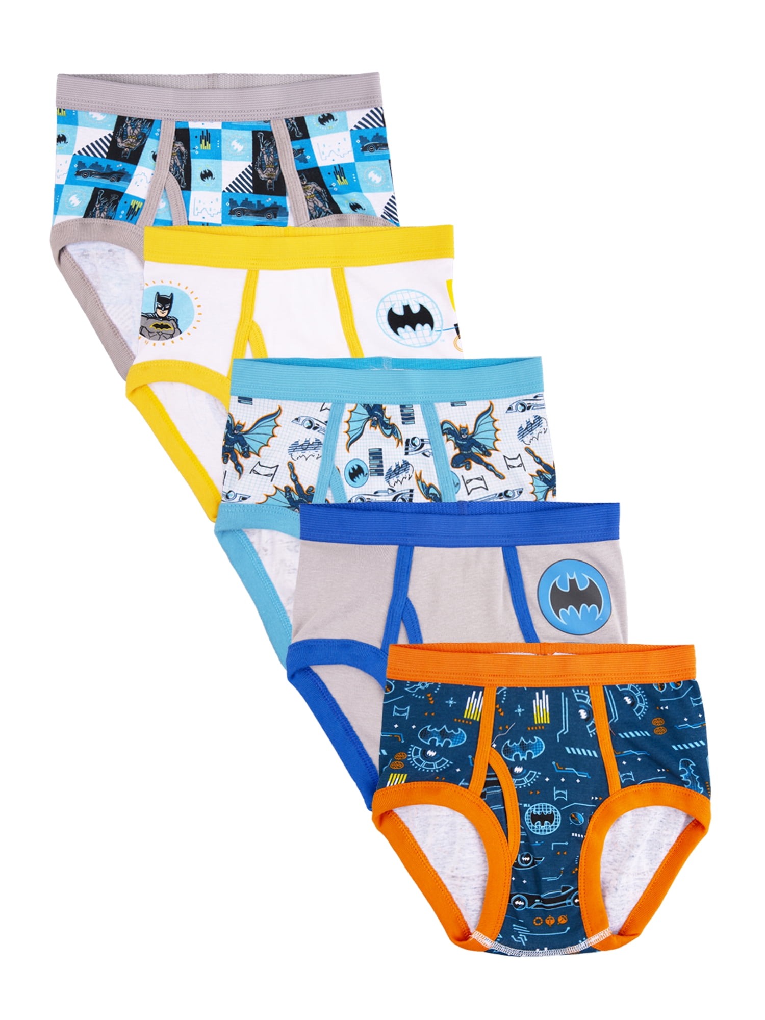 Batman Boys Briefs, 5-Pack, Sizes 4-8 - Walmart.com