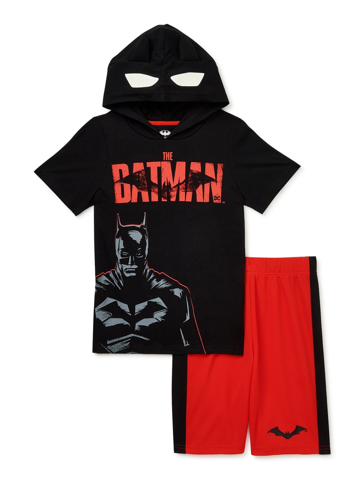 Batman Boys Cosplay Hooded Top & Shorts, 2-Piece Outfit Set, Sizes 4-10 ...