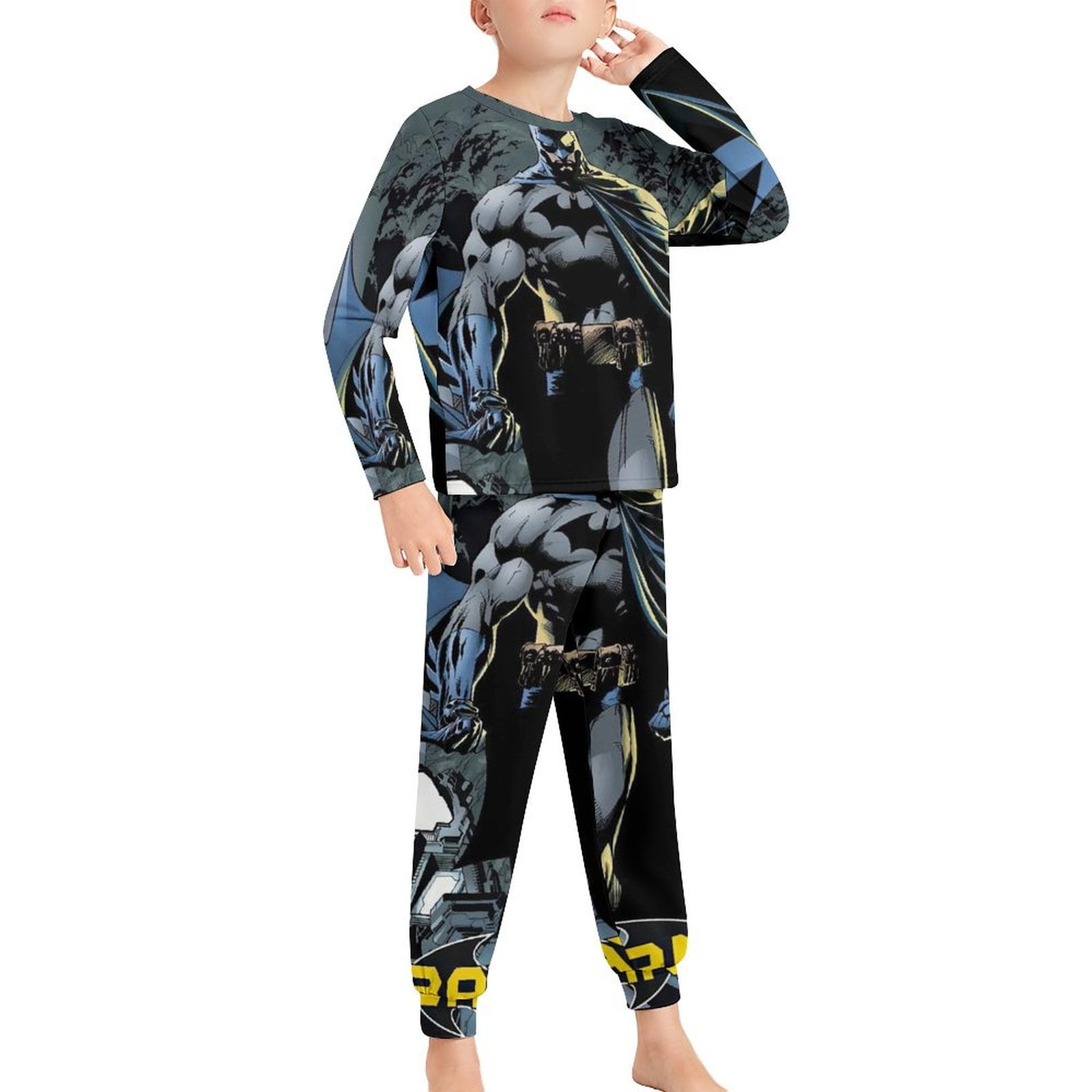 Batman Boys Girls Pajamas Set Long Sleeve Children Set Kids Pjs ...