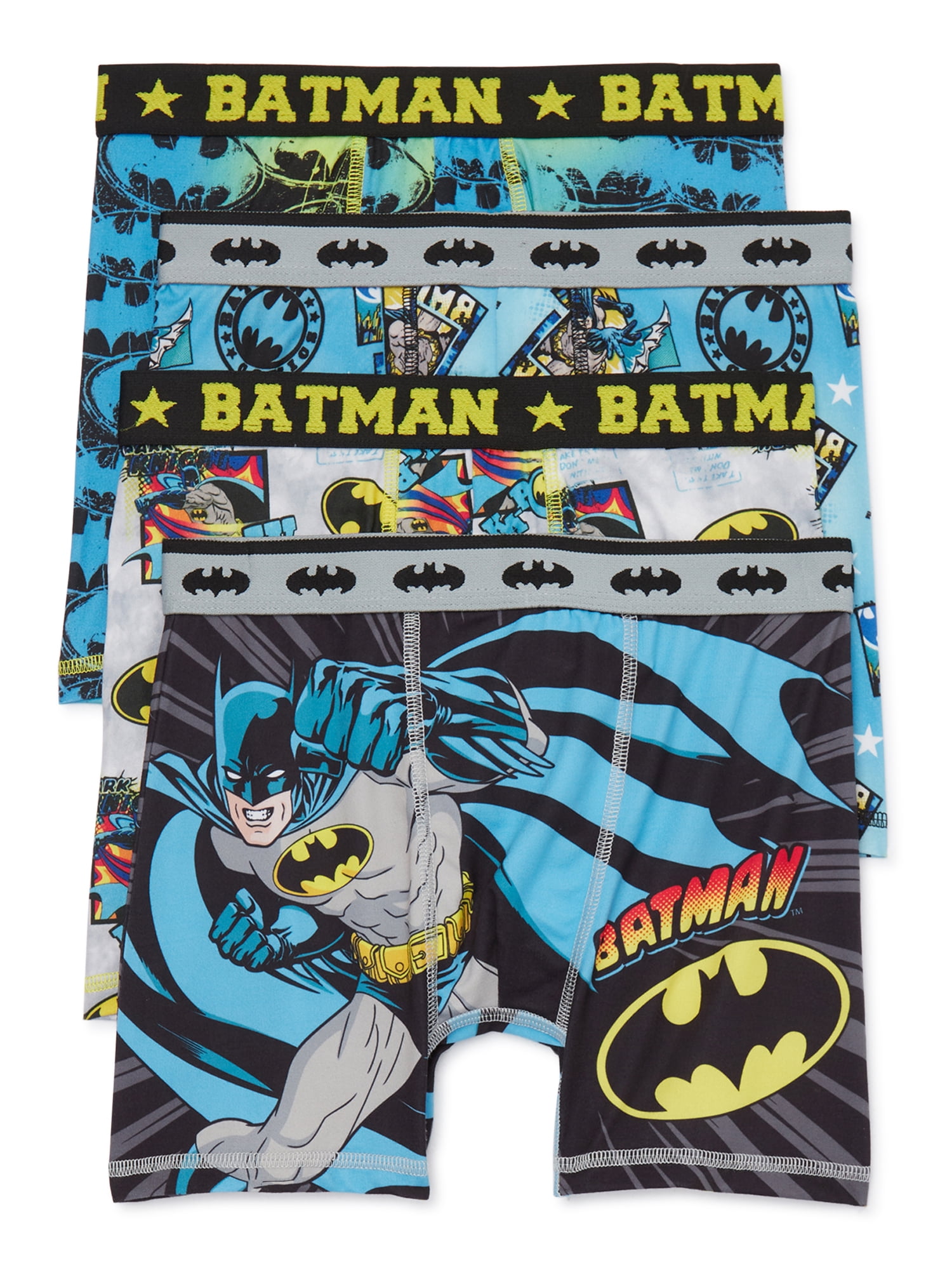 Brandclub - Batman Boys Performance Boxer Brief Underwear, 4-Pack ...