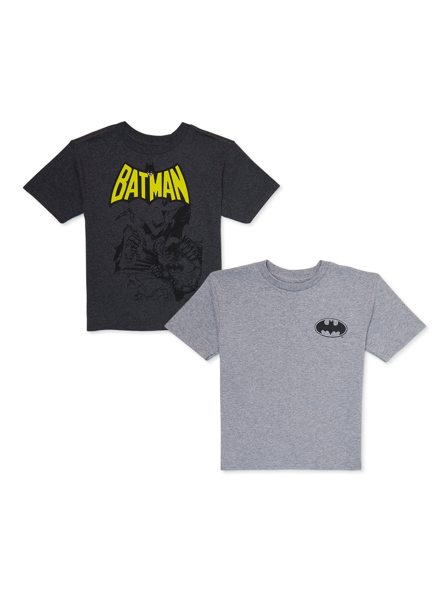 Batman Boys Short Sleeve Classic Comic Graphic Tee, 2-Pack, Sizes XS-2XL - Walmart.com