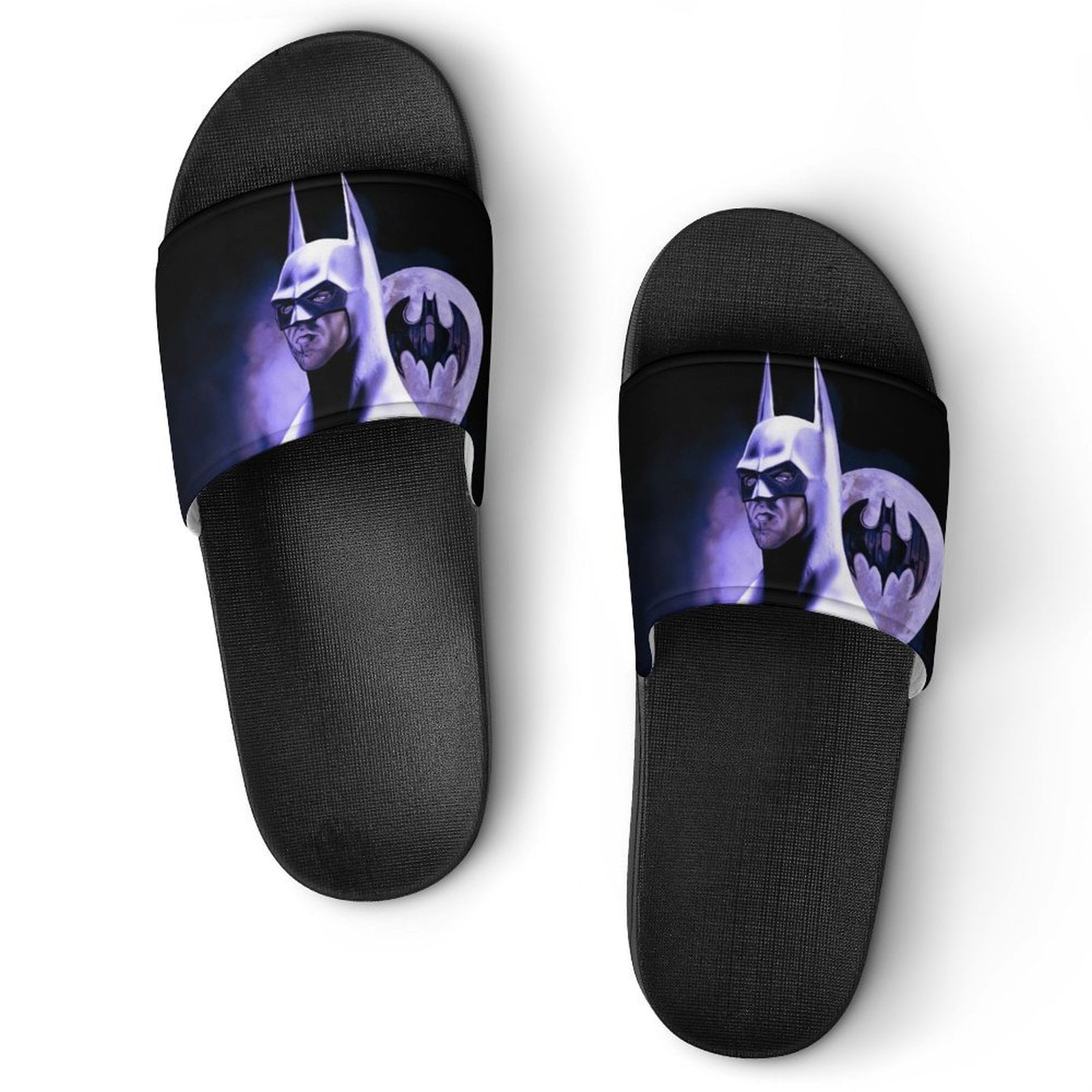 Batman Boys Slide Sandals, Comfort Casual Pool Slide Outdoor, Slip-On ...