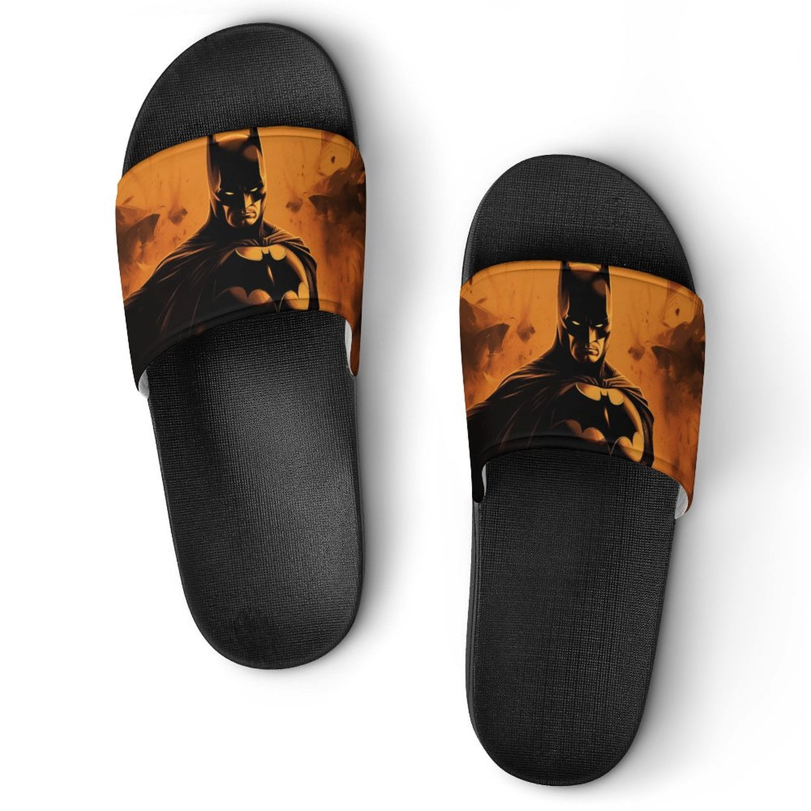 Batman Boys Slide Sandals, Comfort Casual Pool Slide Outdoor, Slip-On ...