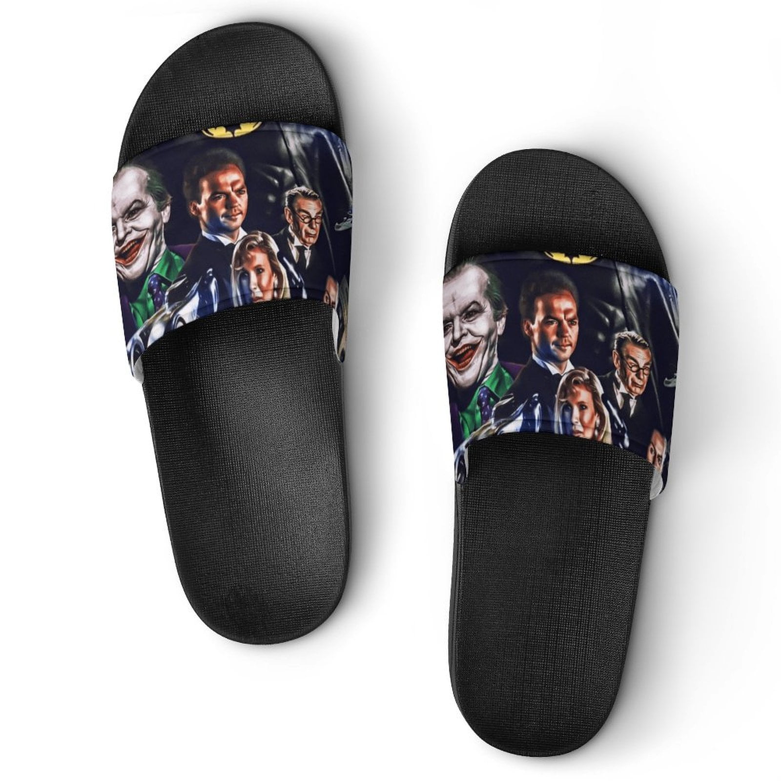 Batman Boys Slide Sandals, Comfort Casual Pool Slide Outdoor, Slip-On ...