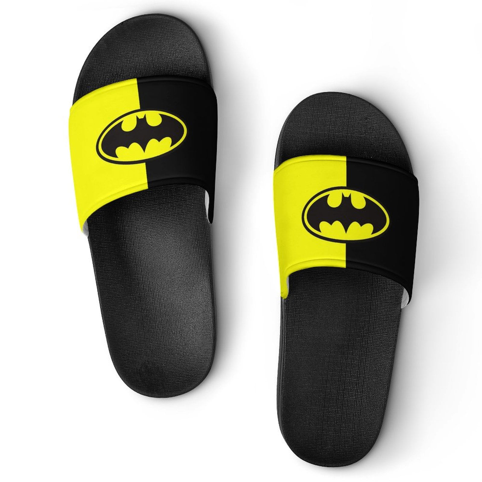 Batman Boys Slide Sandals, Comfort Casual Pool Slide Outdoor, Slip-On ...