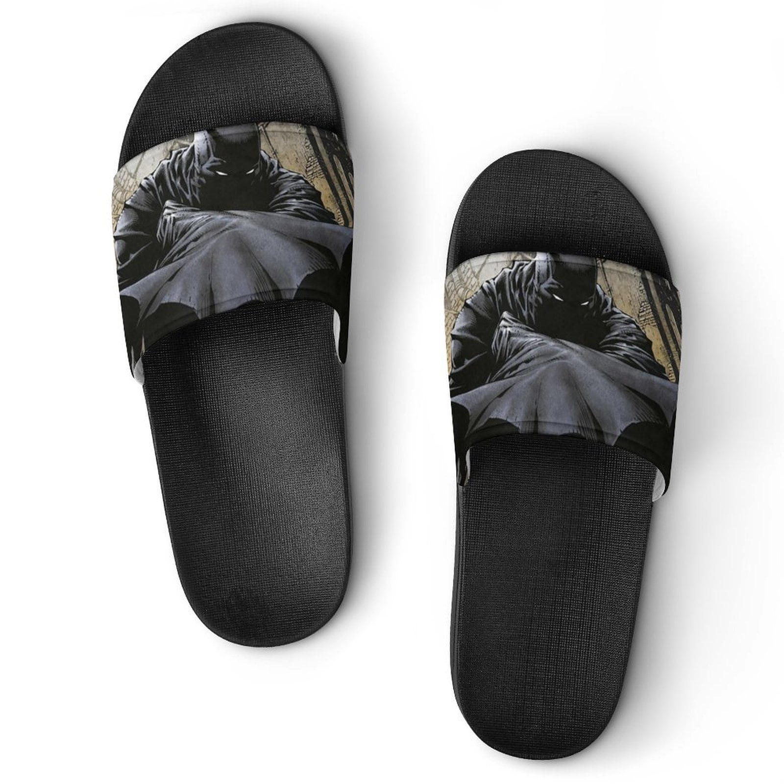 Batman Boys Slide Sandals, Comfort Casual Pool Slide Outdoor, Slip-On ...