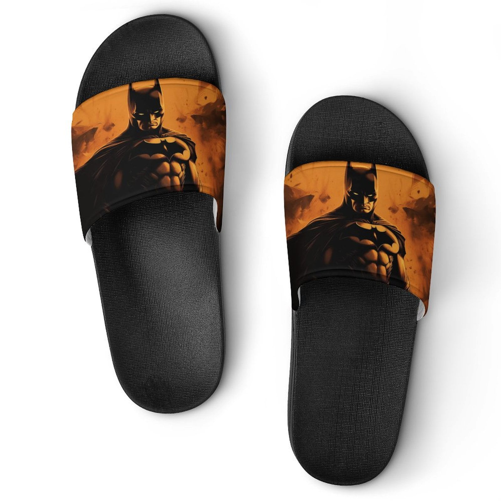 Batman Boys Slide Sandals, Comfort Casual Pool Slide Outdoor, Slip-On ...