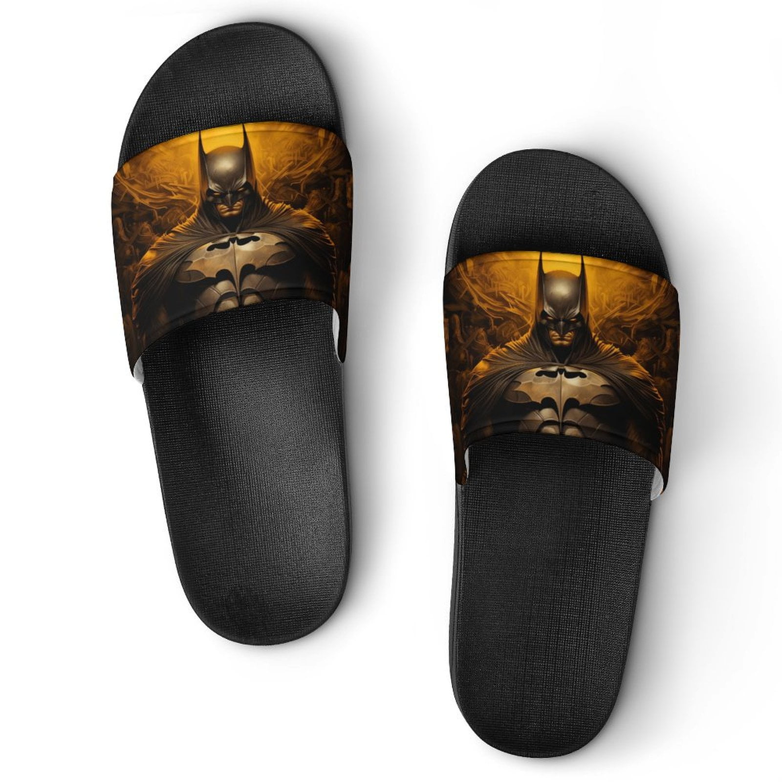 Batman Boys Slide Sandals, Comfort Casual Pool Slide Outdoor, Slip-On ...