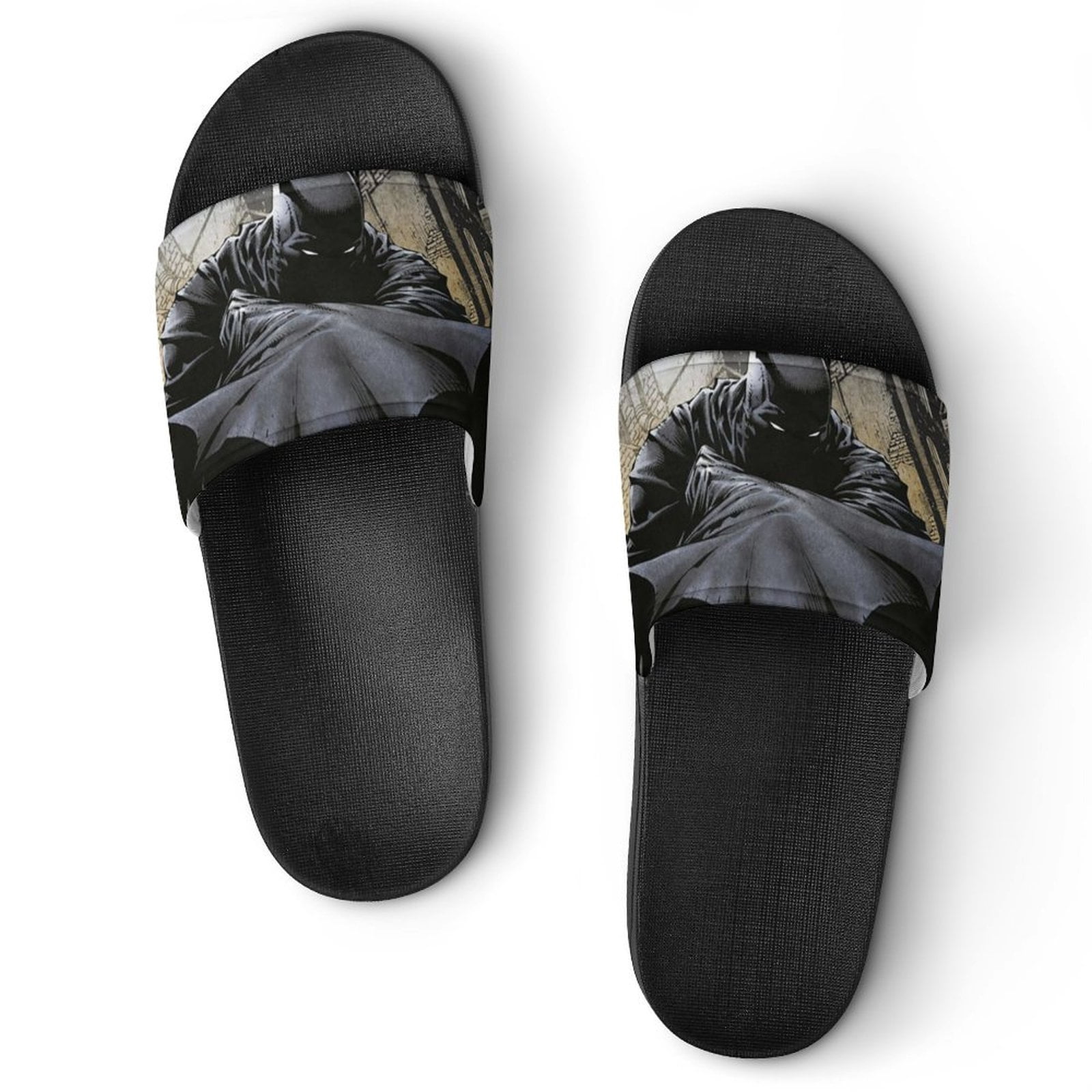Batman Boys Slide Sandals, Comfort Casual Pool Slide Outdoor, Slip-On ...