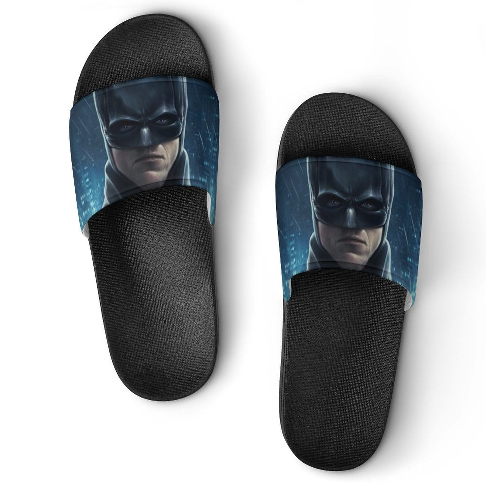 Batman Boys Slide Sandals, Comfort Casual Pool Slide Outdoor, Slip-On ...
