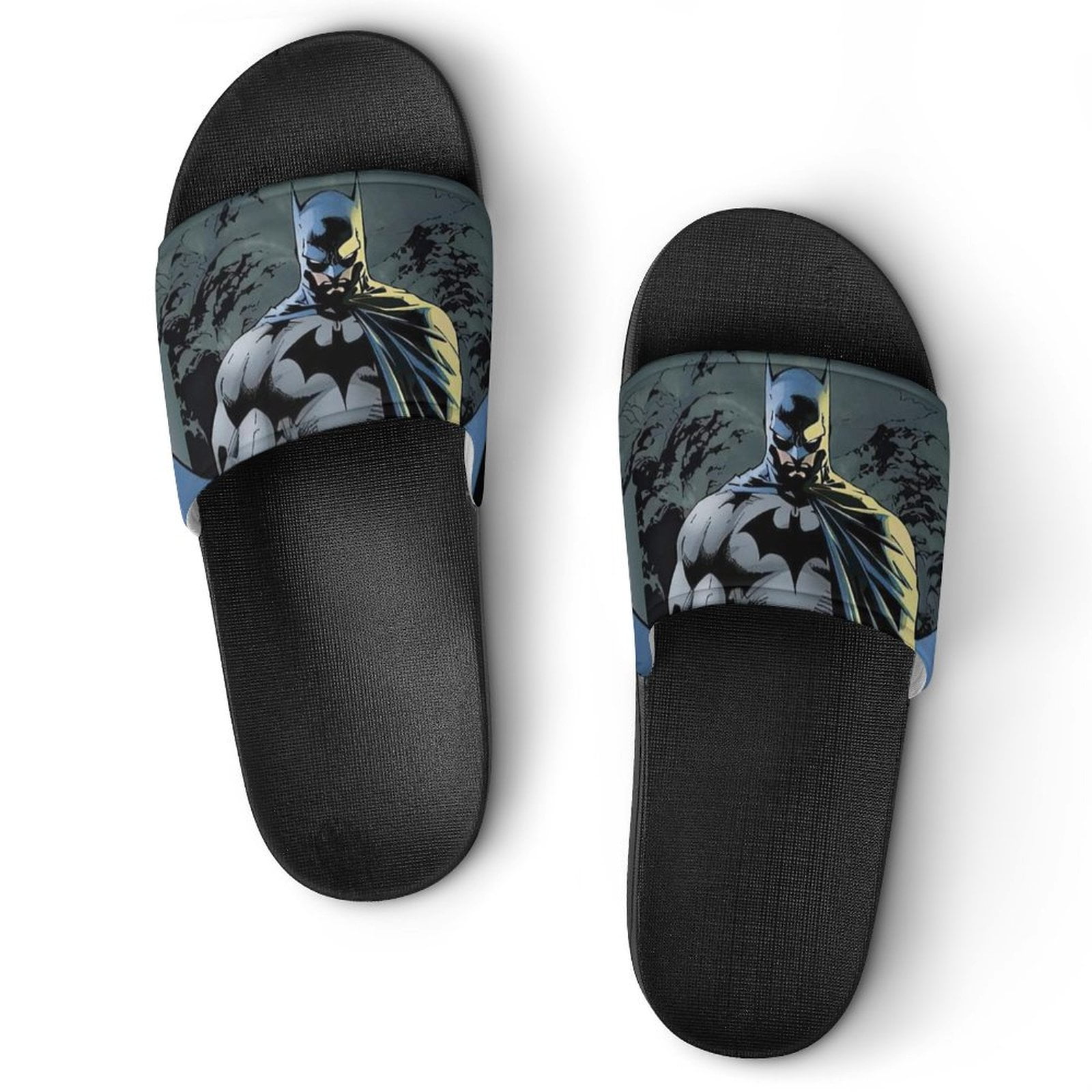 Batman Boys Slide Sandals, Comfort Casual Pool Slide Outdoor, Slip-On ...