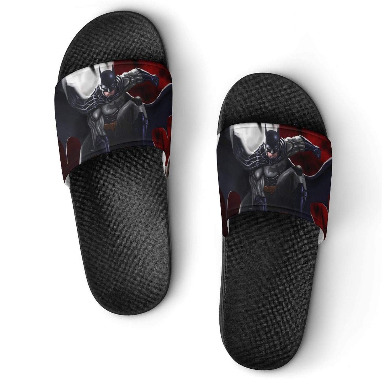 Batman Boys Slide Sandals, Comfort Casual Pool Slide Outdoor, Slip-On ...