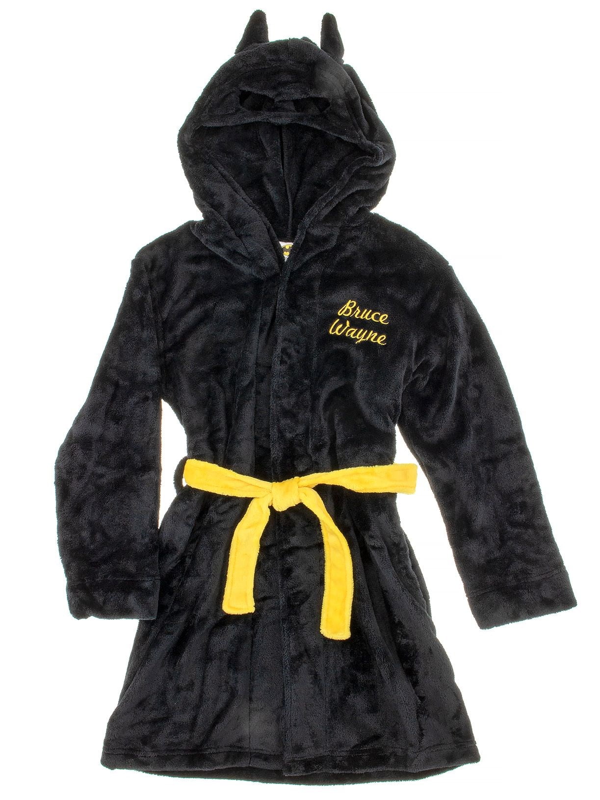 Batman Bruce Wayne Velvet Fleece Kids Hooded Robe-XSmall (4-5 ...