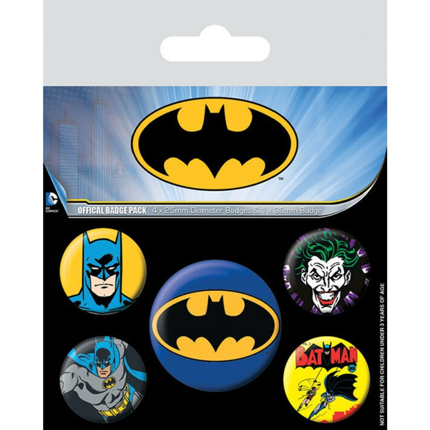 Batman Button Set (Pack of 5) - Walmart.com