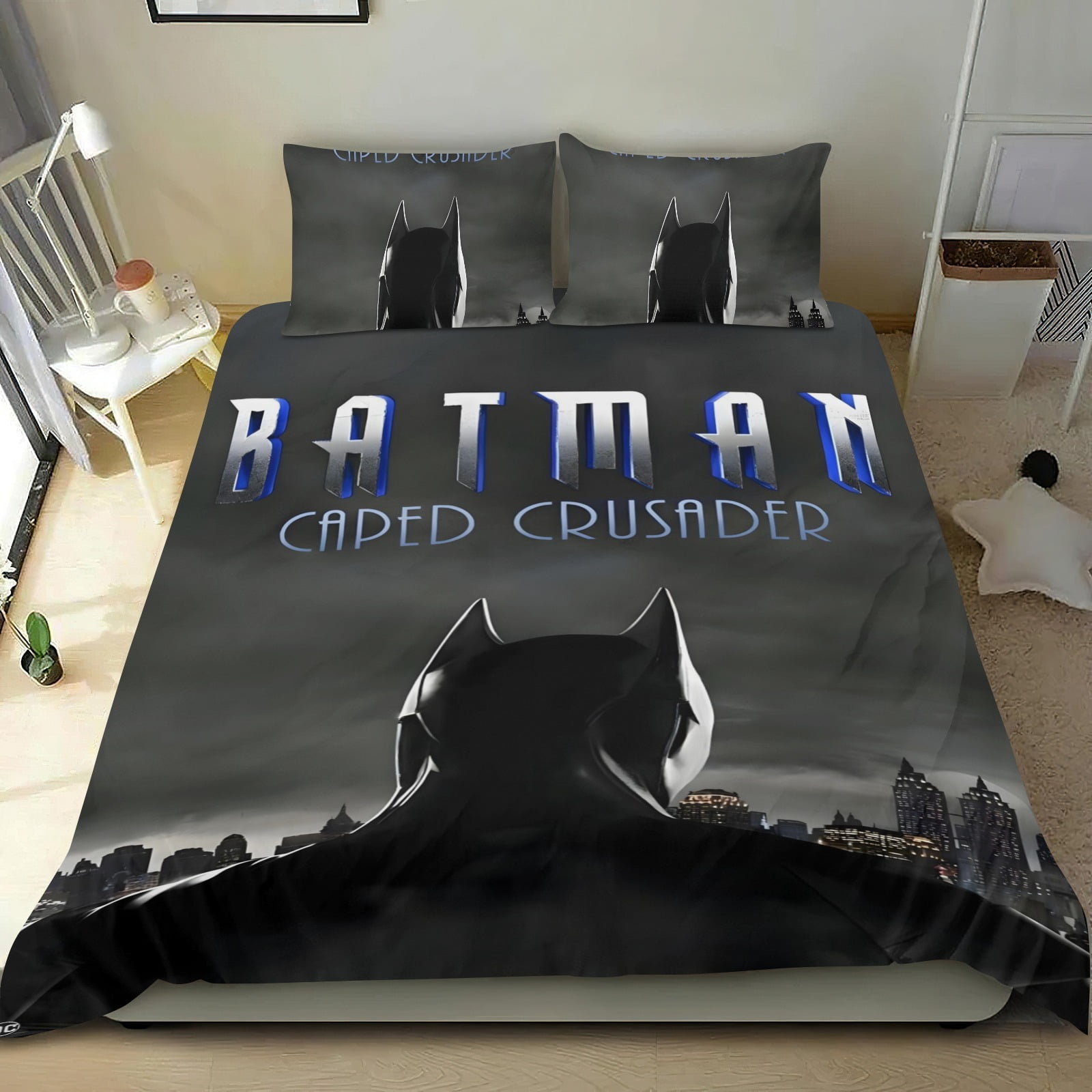 Batman Caped Crusader-Bed Duvet Cover Microfiber Bedding Sets 3D ...