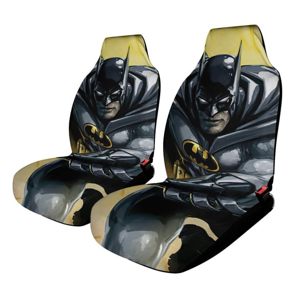 Batman Car Seat Covers 2PCS Seat Protector Cover Universal Front ...