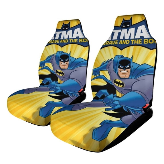 Batman Car Seat Covers 2PCS Seat Protector Cover Universal Front ...