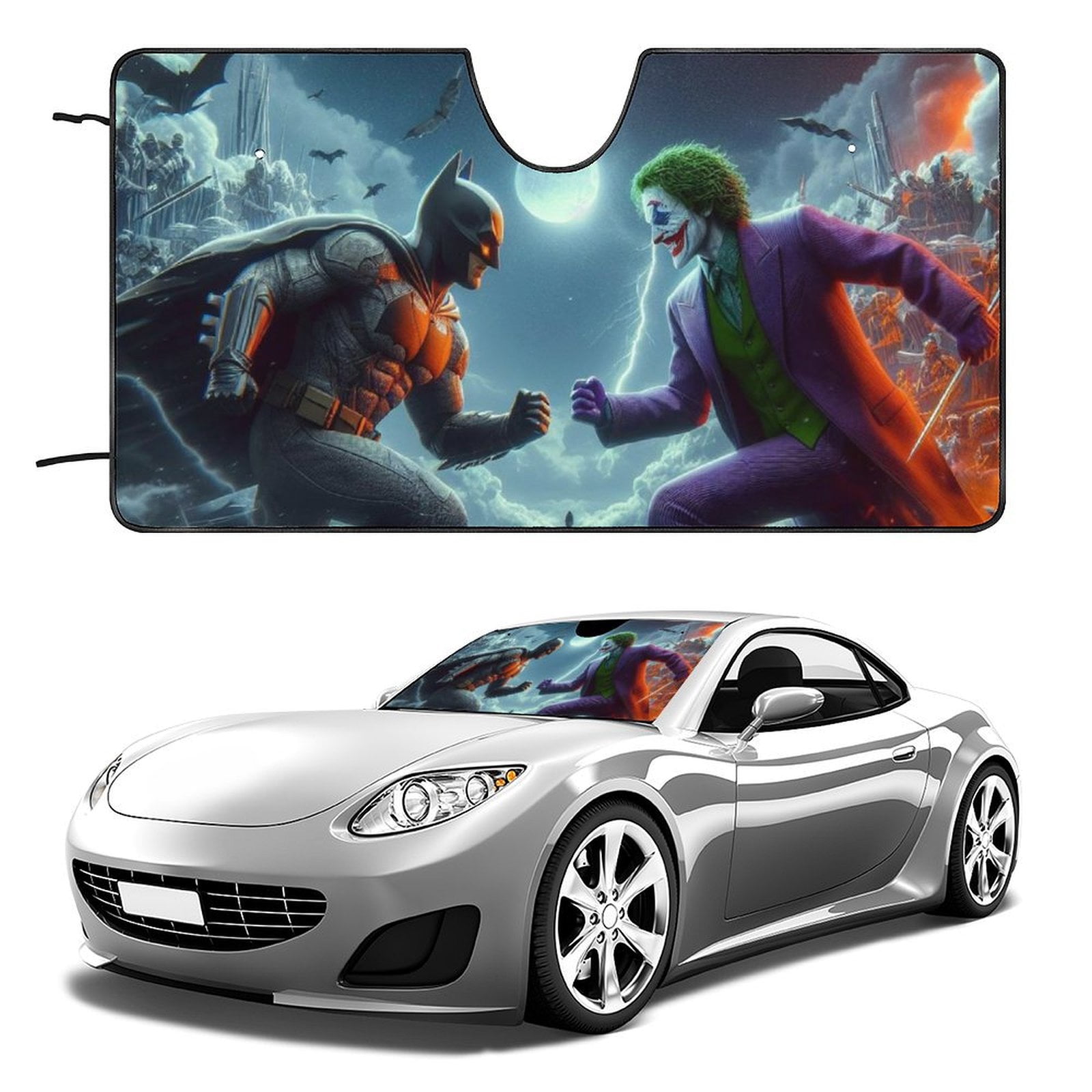 Batman Car Window Sun Shade Visor, Car Sunshade Front, Windshield Visor ...