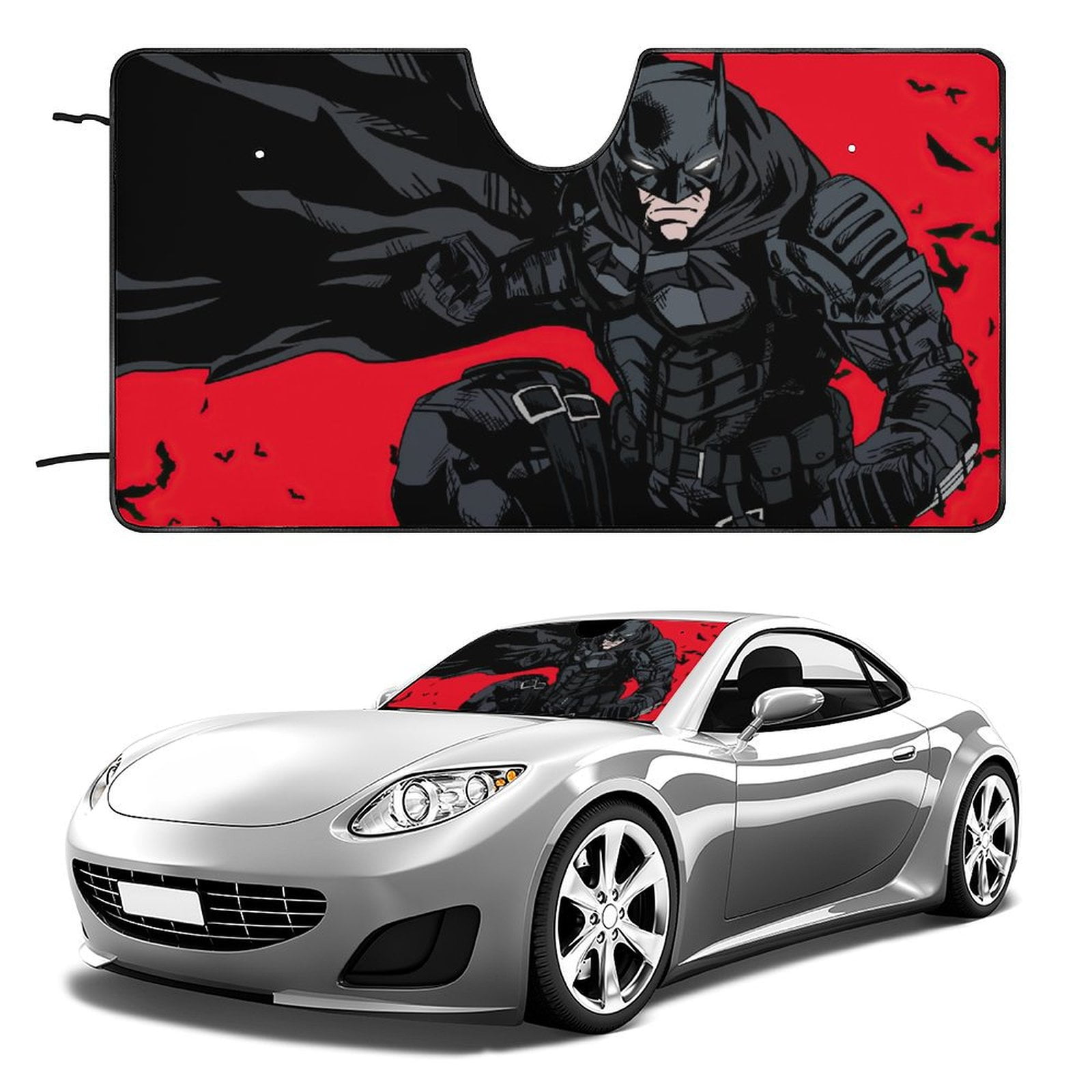 Batman Car Windshield Sun Shade, Foldable Sun Shade for Car Truck SUV ...