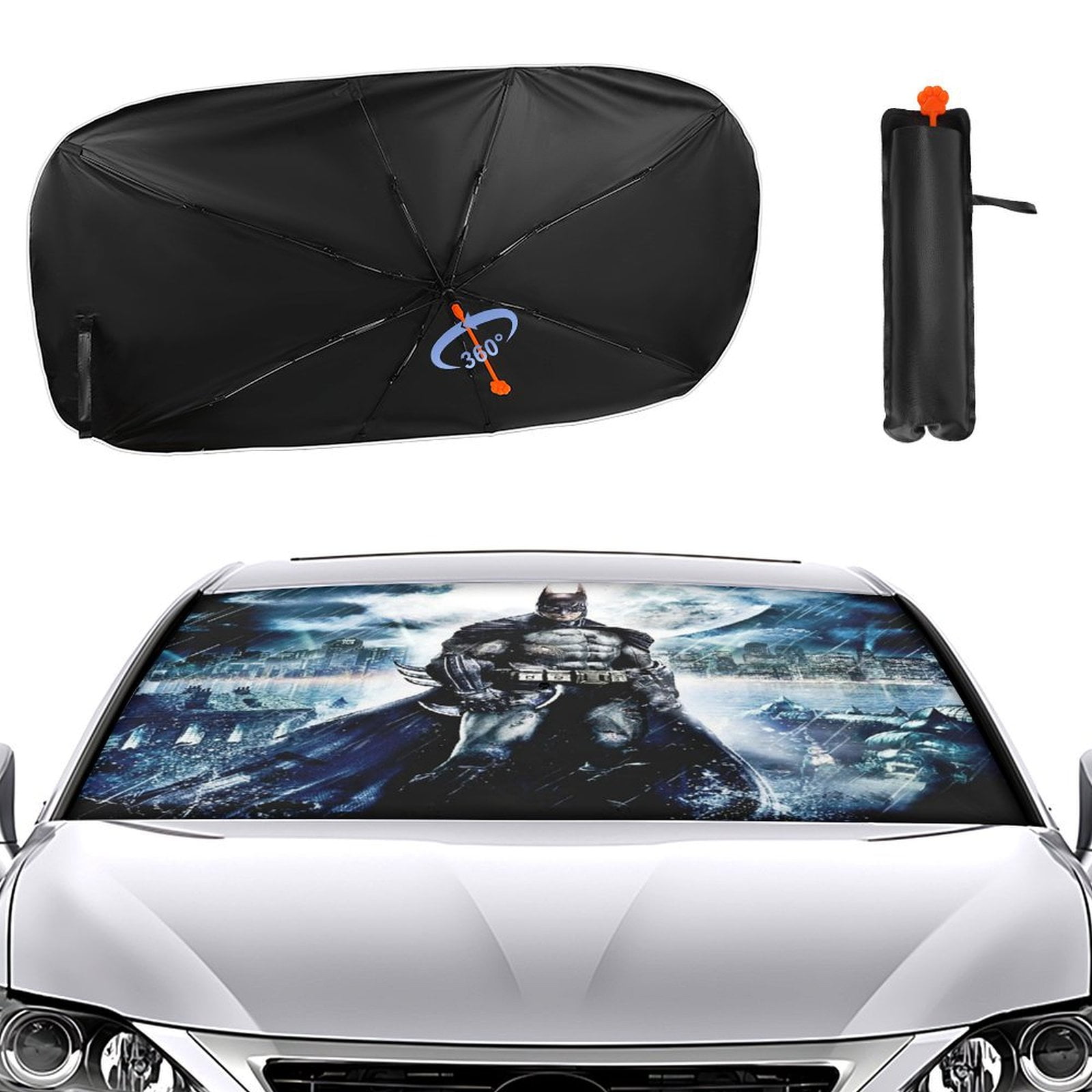 Batman Car Windshield Sun Shade Umbrella, UV Protection & Heat ...