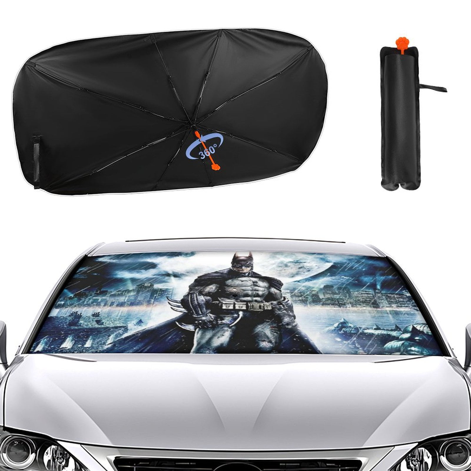 Batman Car Windshield Sun Shade Umbrella, UV Protection & Heat ...