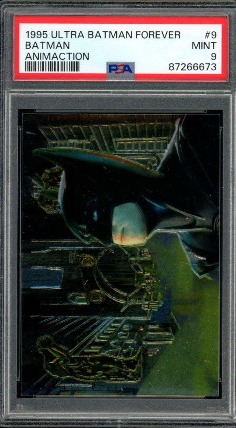 Batman Card 1995 Ultra Batman Forever Animaction #9 PSA 9 - Walmart.com