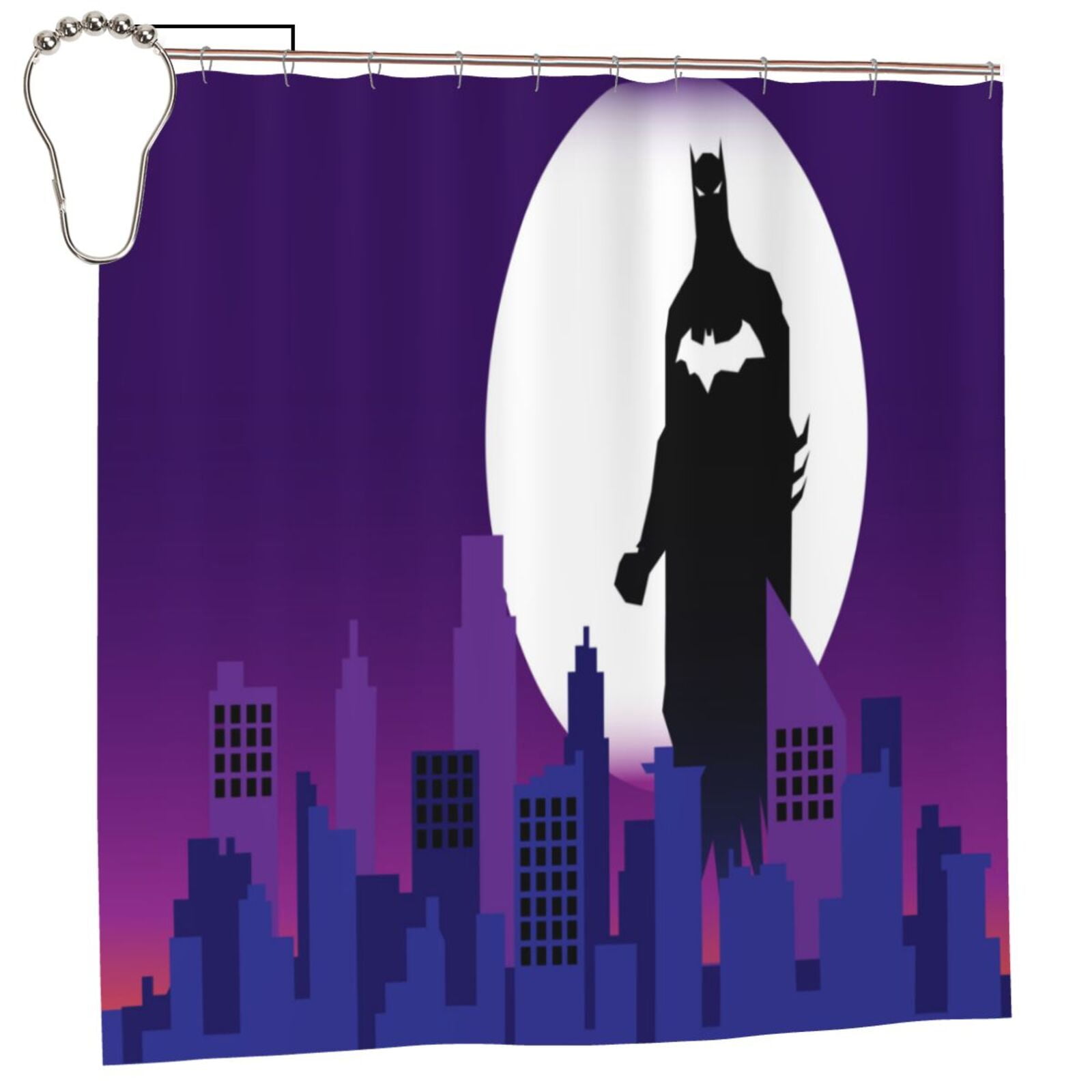 Batman Cartoon Waterproof Shower Curtain: Waterproof, Antibacterial ...
