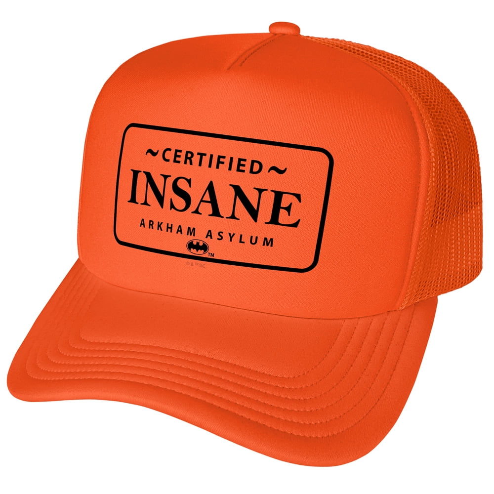 Batman Certified Insane Foam Snapback Trucker Hat - Unisex for Men and Women - Walmart.com