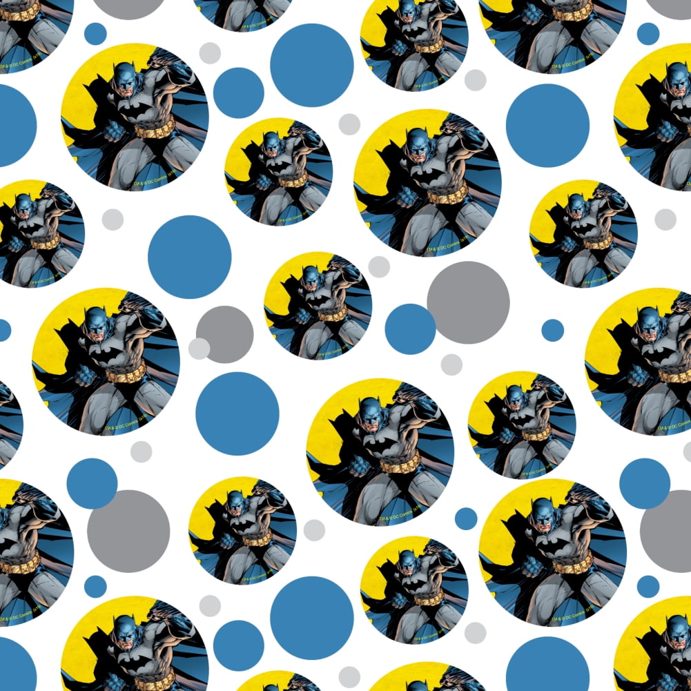 Graphics and More Batman Wrapping Paper Roll, Heavyweight Gift Wrap, 30 ...