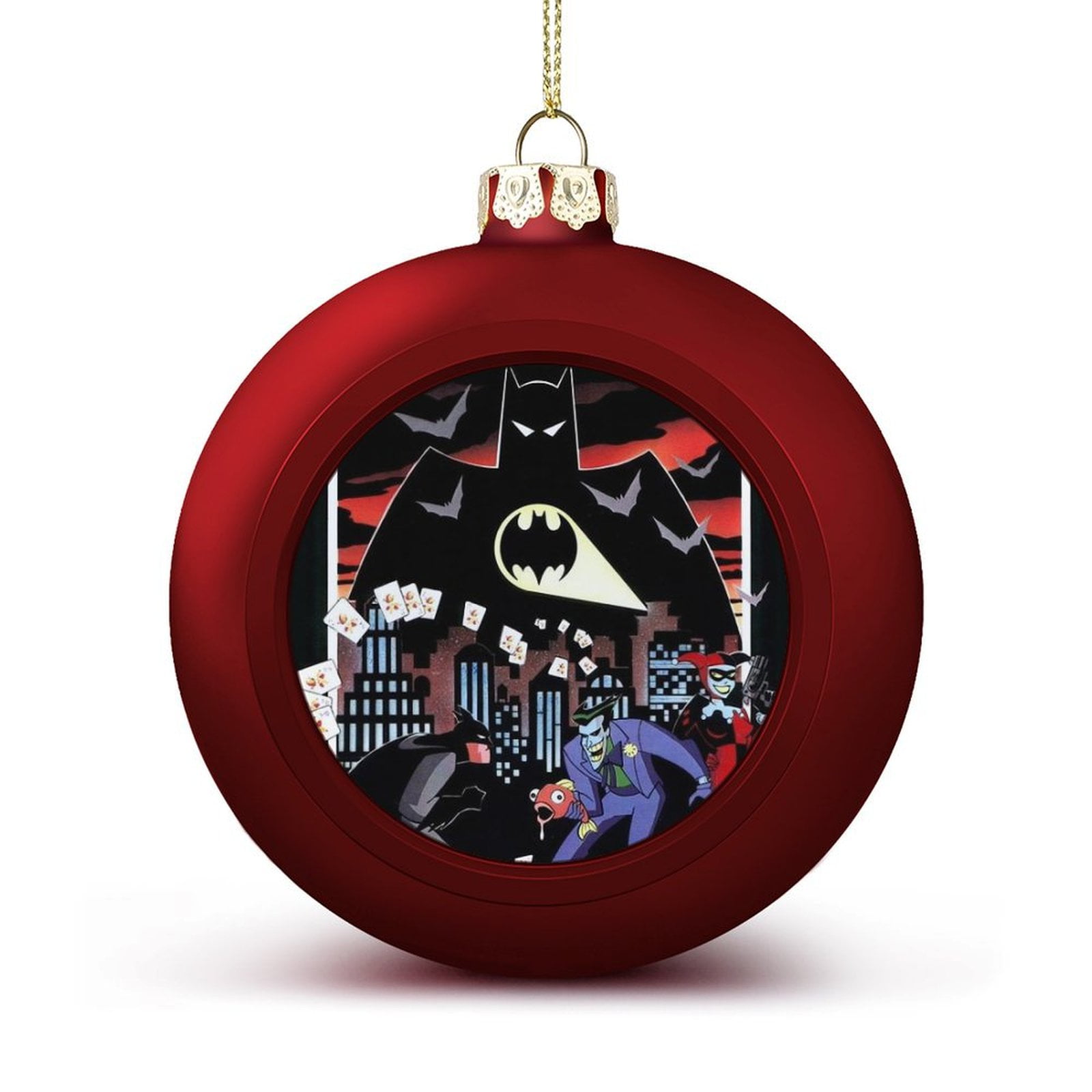 Batman Christmas balls Christmas tree decorations Elf balls Plastic ...