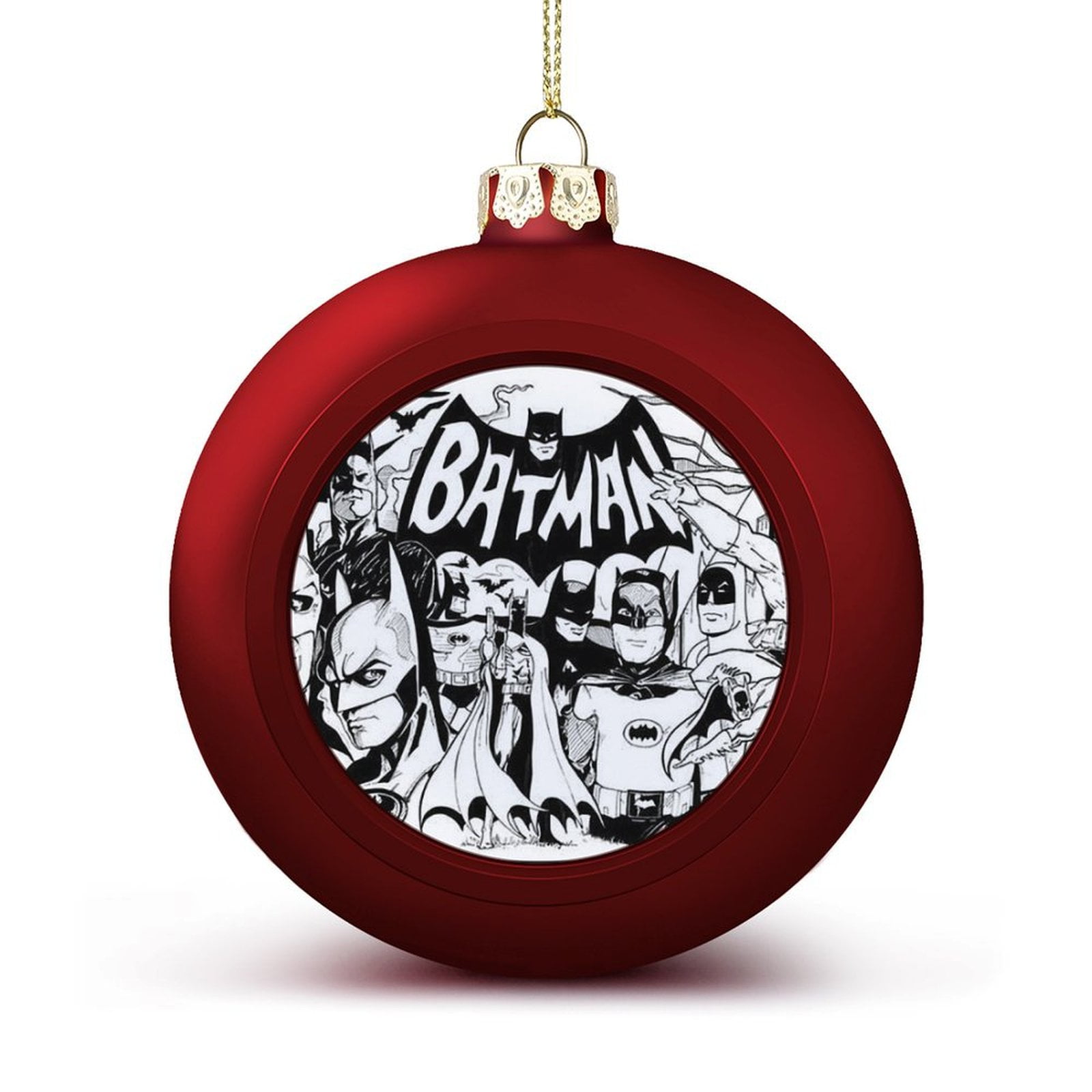 Batman Christmas balls Christmas tree decorations Elf balls Plastic ...