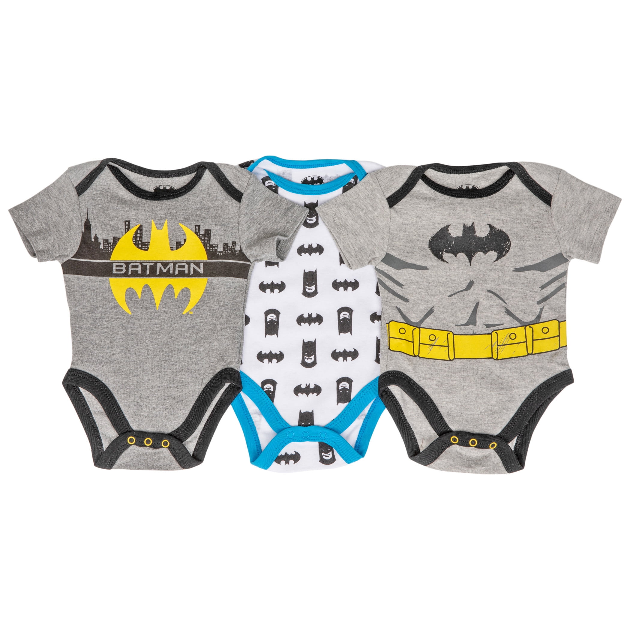 Batman Classic 3-Pack Infant Bodysuit Set-0-3 Months - Walmart.com