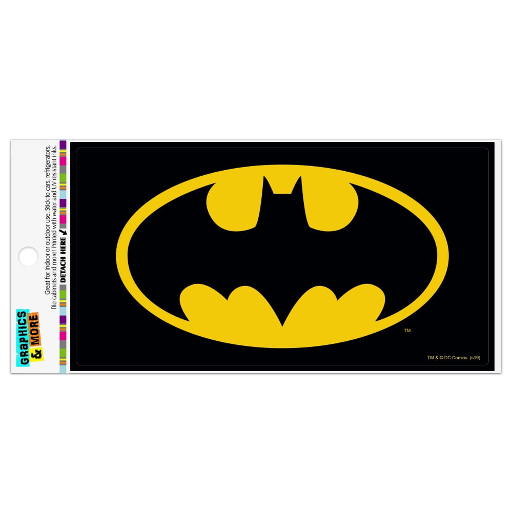 Batman Classic Bat Shield Logo Automotive Car Refrigerator Locker Vinyl ...
