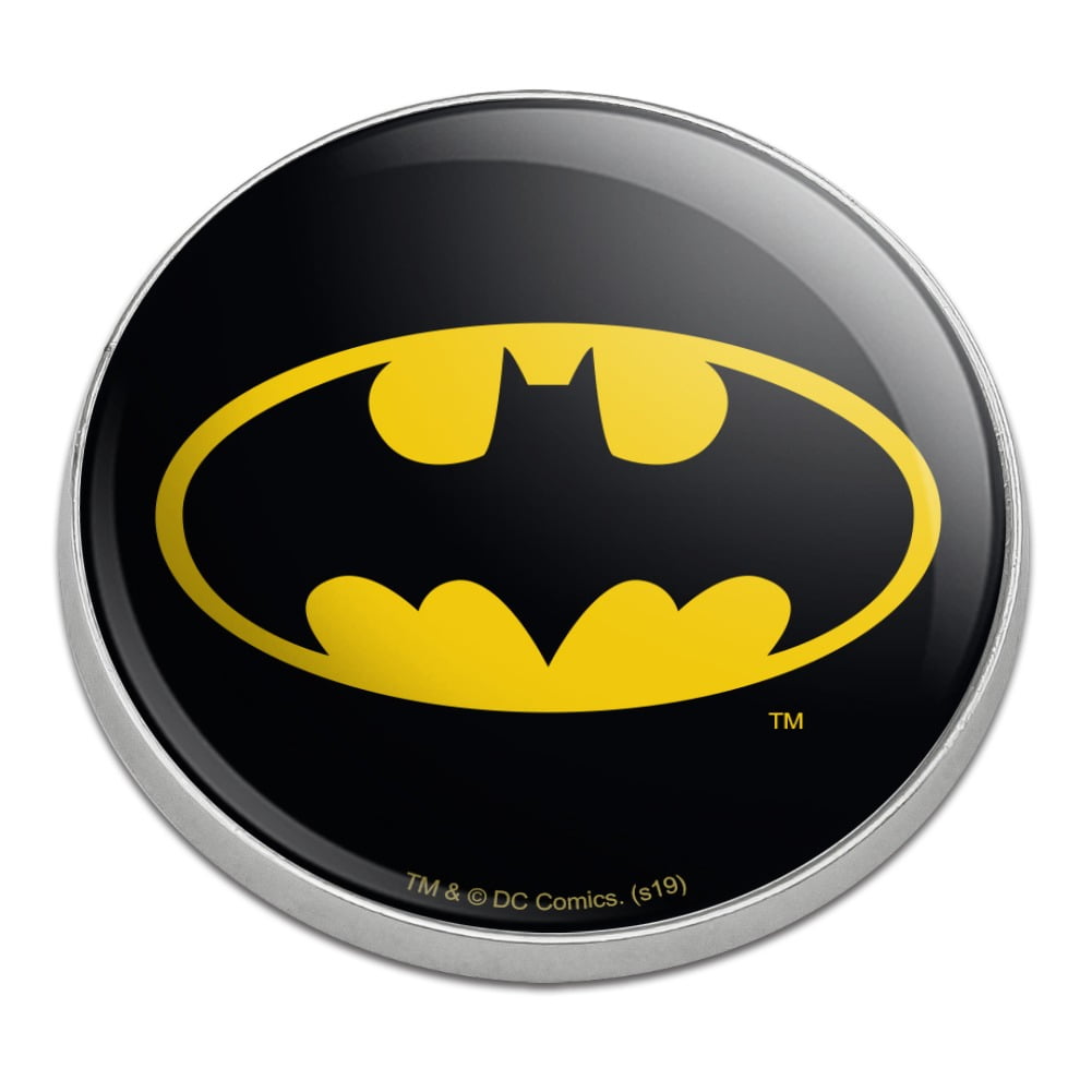 Batman Classic Bat Shield Logo Golfing Premium Metal Golf Ball Marker ...