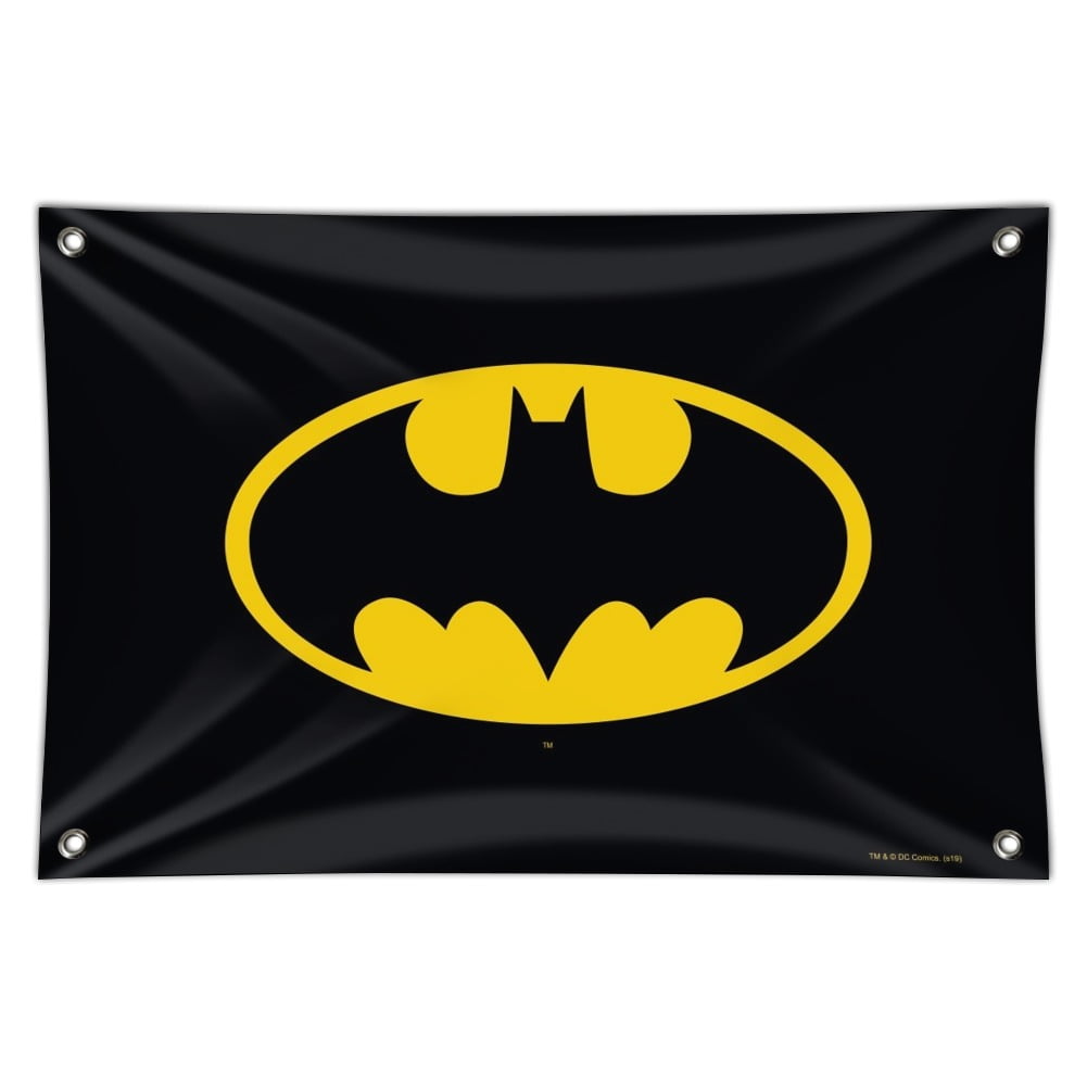 Batman Classic Bat Shield Logo Home Business Office Sign - Walmart.com