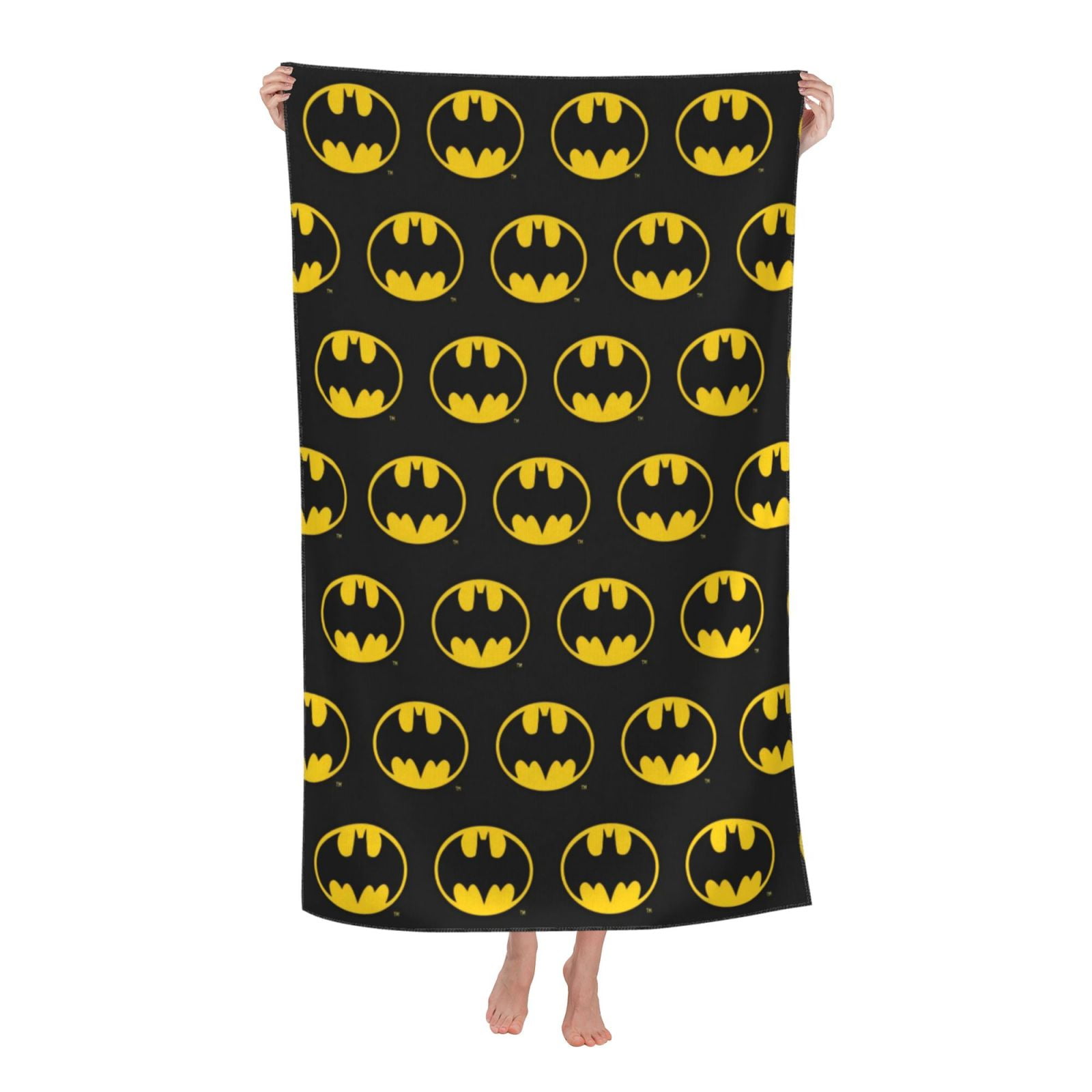 Batman Classic Bat Shield Logo Microfiber Beach Towels,Bath Towels ...