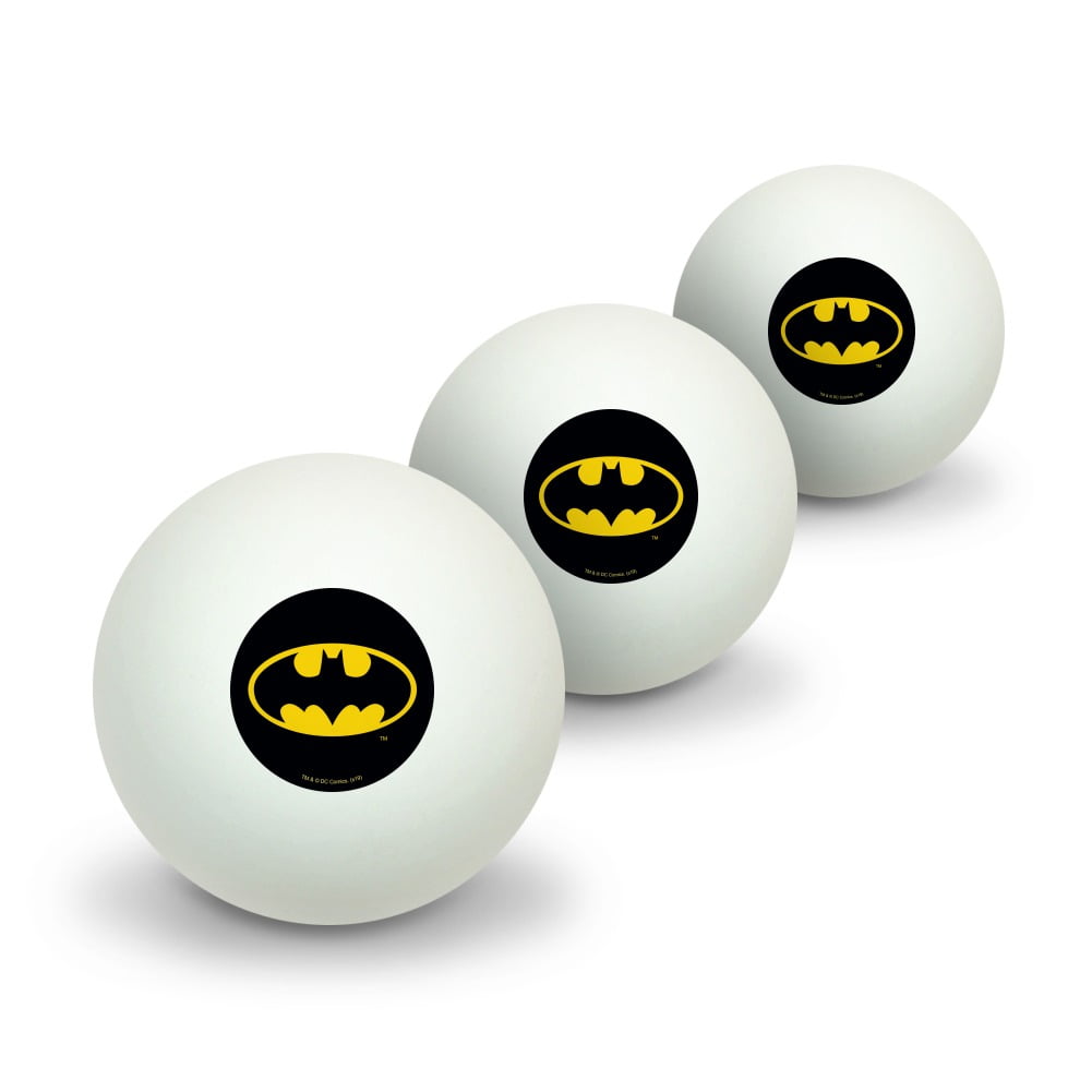 Batman Classic Bat Shield Logo Novelty Table Tennis Ping Pong Ball 3 ...