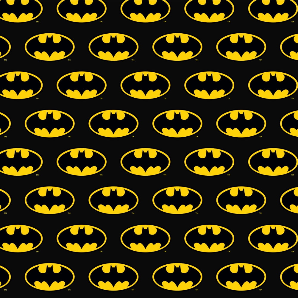 Batman Classic Bat Shield Logo Premium Roll Gift Wrap Wrapping Paper ...