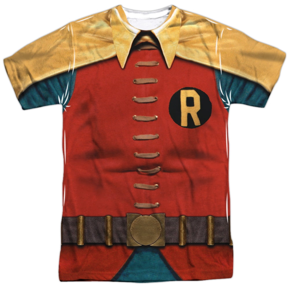 Batman Men's Robin Costume Sublimation T-shirt Large White - Walmart.com