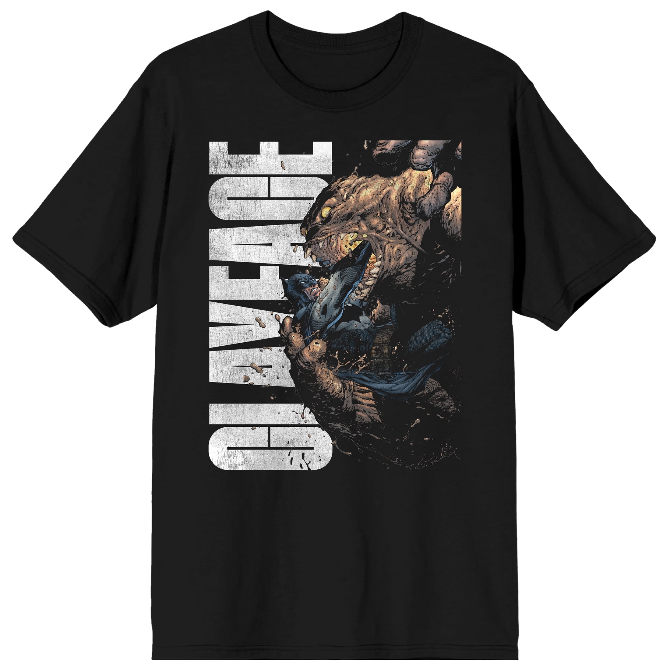 Batman Clayface Men's Graphic T-Shirt Large Back Print with Silence ...