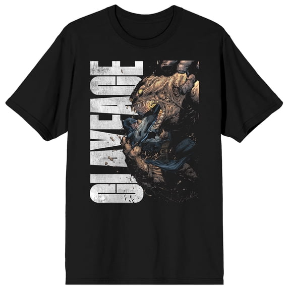 Batman Clayface Men's Graphic T-Shirt Large Back Print with Silence ...