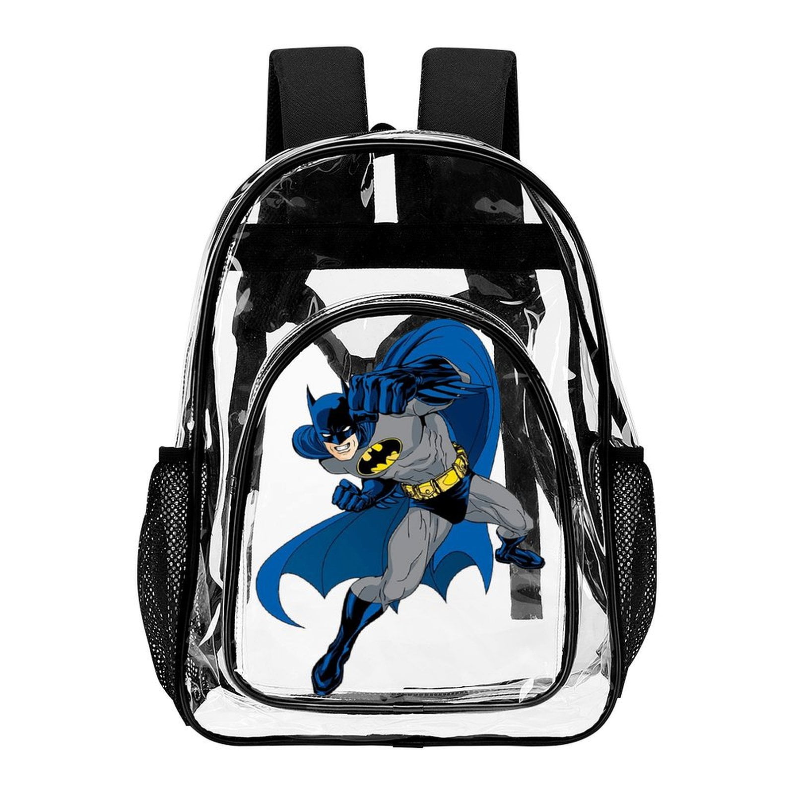 Batman Clear Backpack Heavy Duty Transparent Backpack See Through Book ...