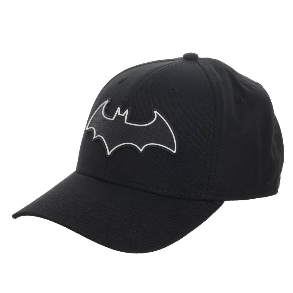 Batman Comic Book Superhero Flex Fit Black Logo Hat - Walmart.com