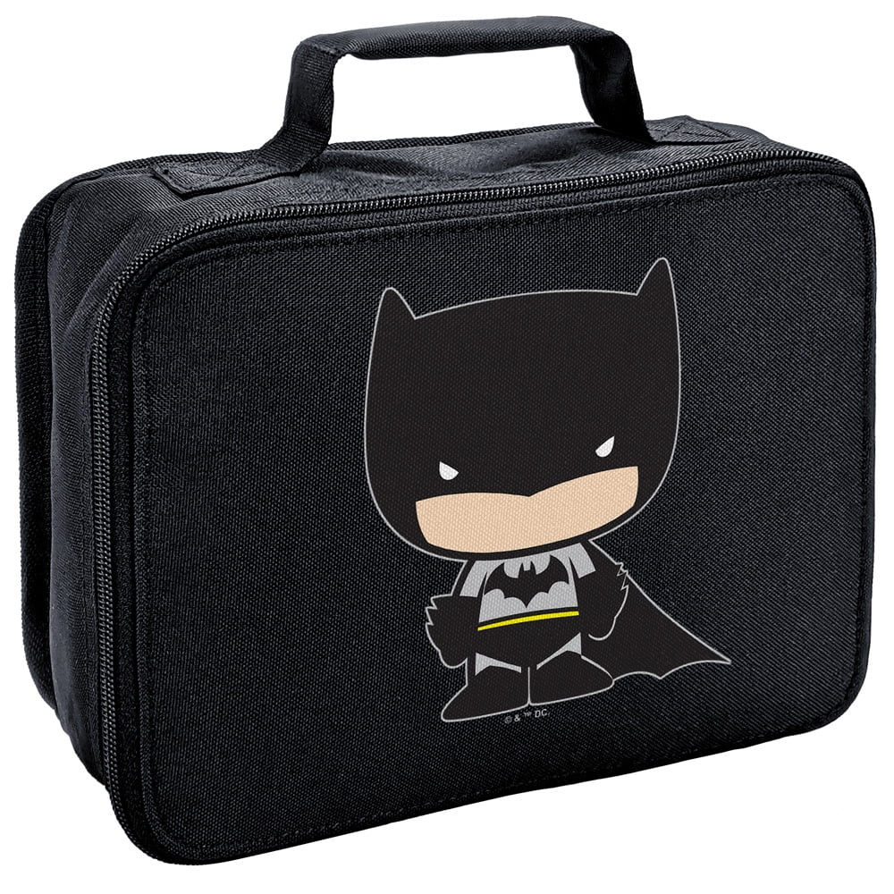 Batman Cute Chibi Character Insulated Soft Sided Lunch Box - Reusable ...
