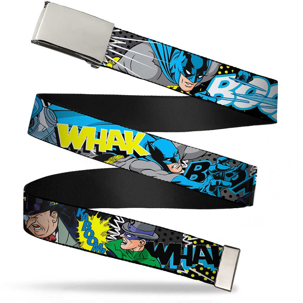 DC Comics Belt, Flip Web Belt Batman Villains, 1.0 Inch Wide, Youth up ...