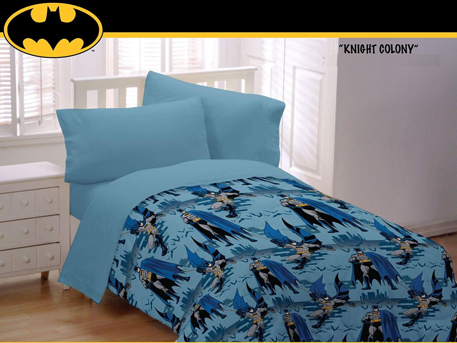 Batman DC Comics Twin Comforter Knight Colony - Walmart.com