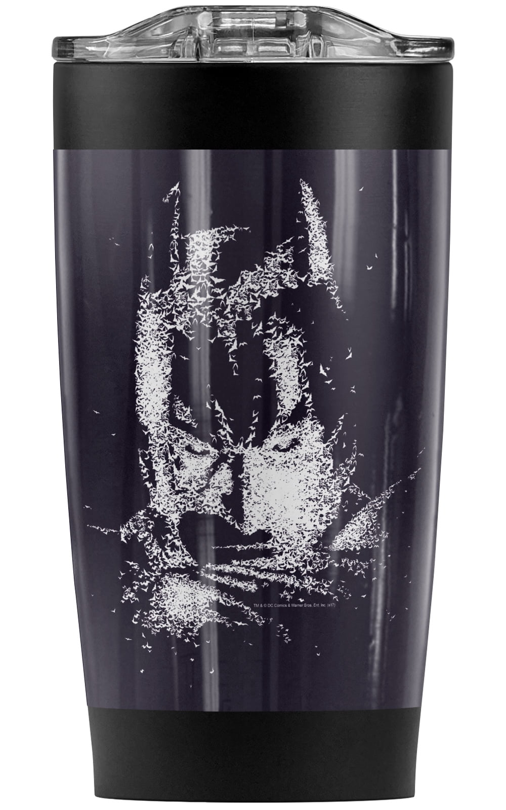 Batman Dark Knight/Batman Bat Head Stainless Steel Tumbler 20 oz Coffee ...